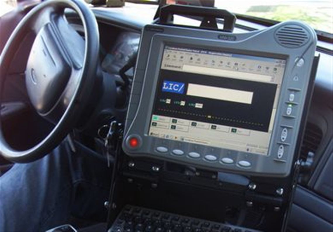 Police Car Computer Screen