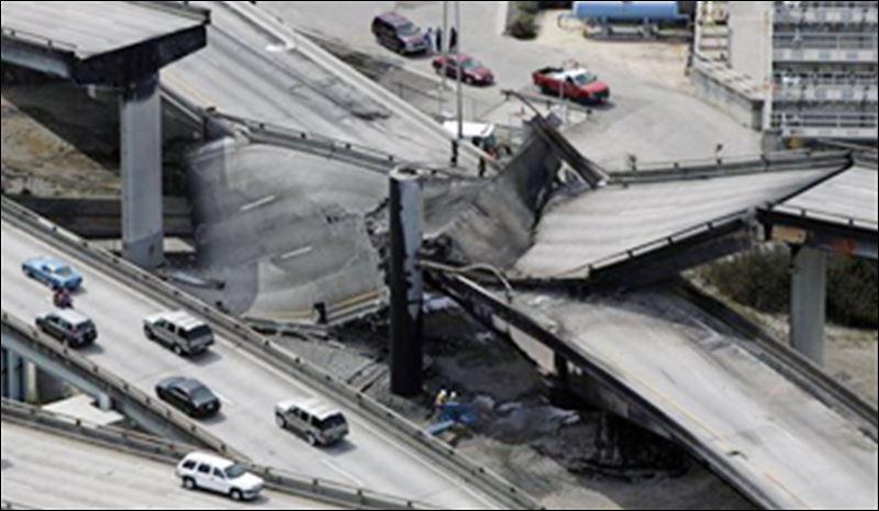 California highway interchange collapses - Toledo Blade