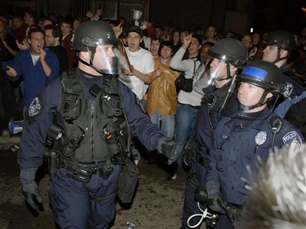 Police assessing damage from riot near Michigan State University | The ...