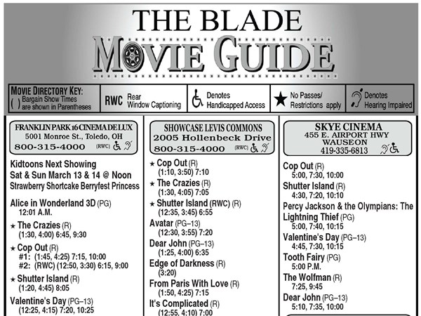 Movie listings: 3-4 | The Blade
