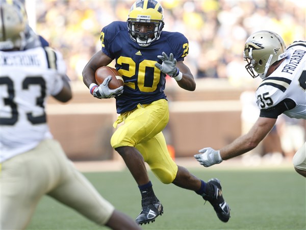Michigan running backs Shaw and Toussaint listed as co-starters | The Blade