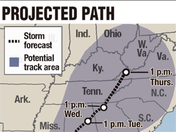 Center of tropical storm lurches ashore on La. coast | The Blade