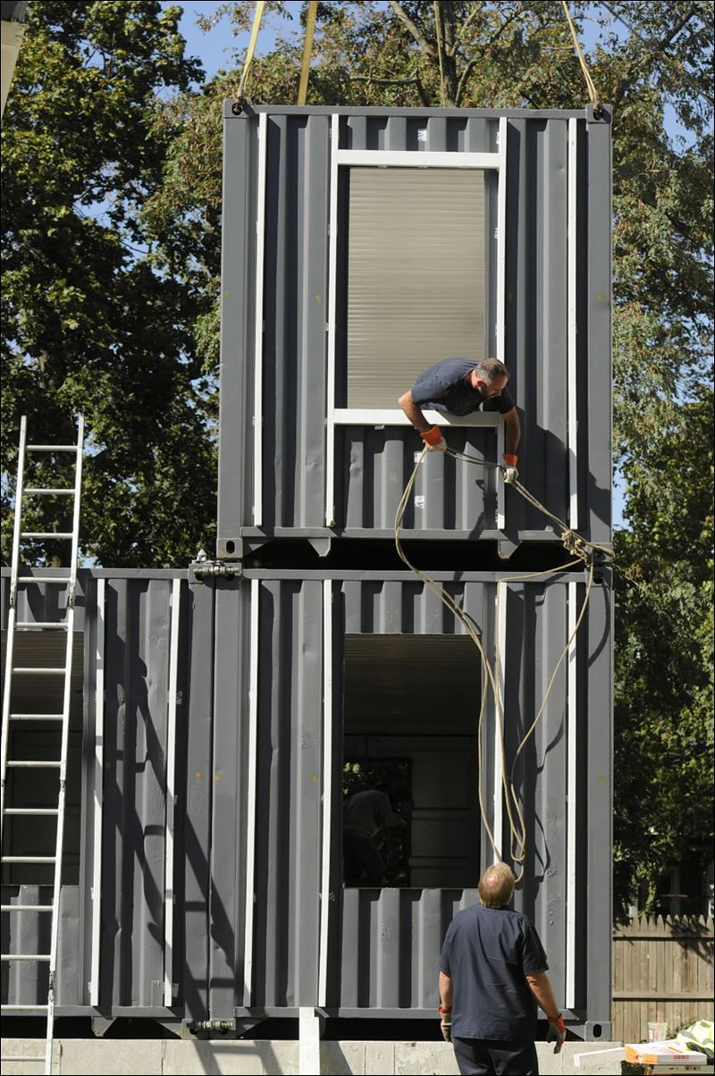 Shipping containers stack up as home-building material - Toledo Blade