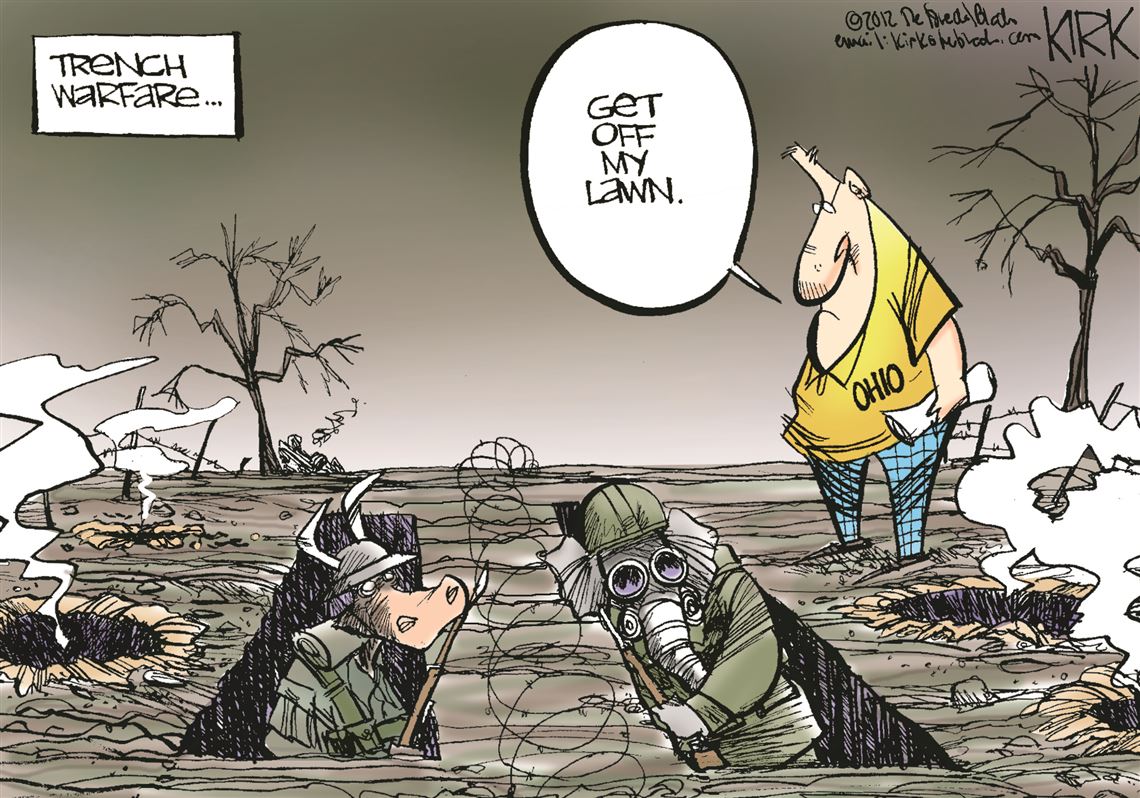 Trench Warfare Ww1 Cartoon