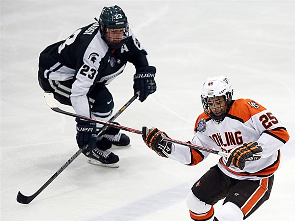 Freshman Dajon Mingo succeeding for Falcons hockey after waiting for ...