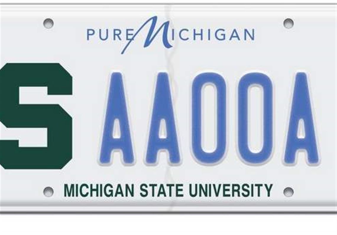 Michigan State License Plate