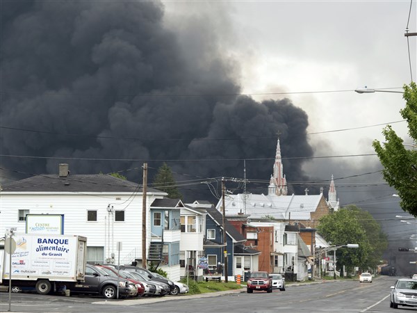 Explosions rock Quebec town after train carrying crude oil derails ...
