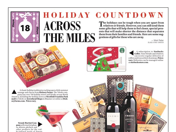 Blade holiday gift guide: Across the miles | The Blade