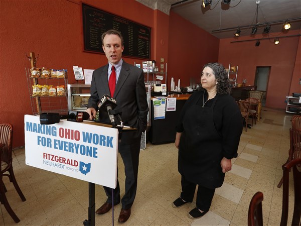 Ohio gubernatorial candidate Ed FitzGerald talks small business in ...