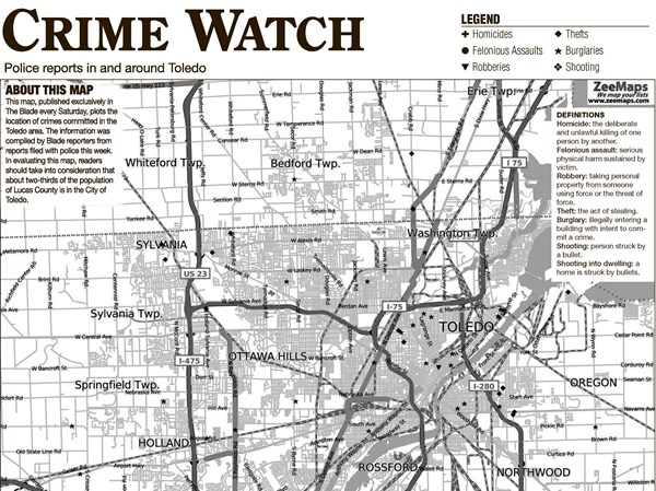 Suburban crime log: 1-24 | The Blade