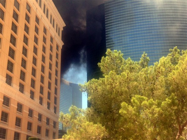 Fire erupts at swimming pool of hotel on Las Vegas Strip | The Blade