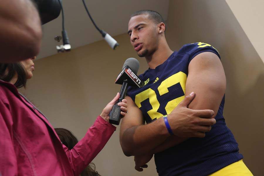 Wolverines football media day - The Blade