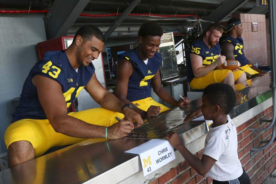 Wolverines football media day - The Blade