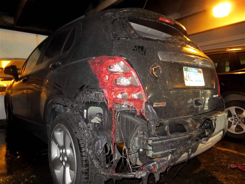 Fire burns vehicles at U. of Michigan parking structure - The Blade