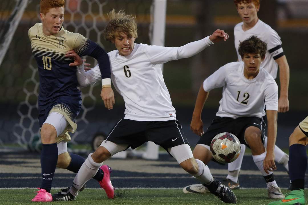 IN PICTURES: St. John's v. Perrysburg Soccer - The Blade