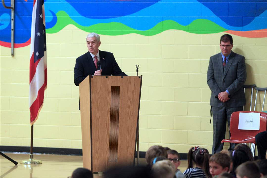 Veterans Day assembly at Fort Meigs Elementary School - The Blade