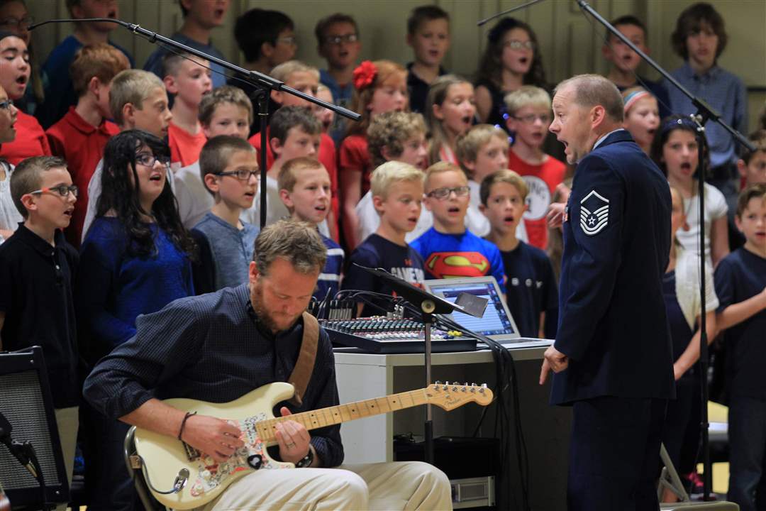 Veterans Day assembly at Fort Meigs Elementary School - The Blade