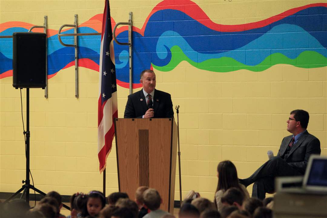 Veterans Day assembly at Fort Meigs Elementary School - The Blade