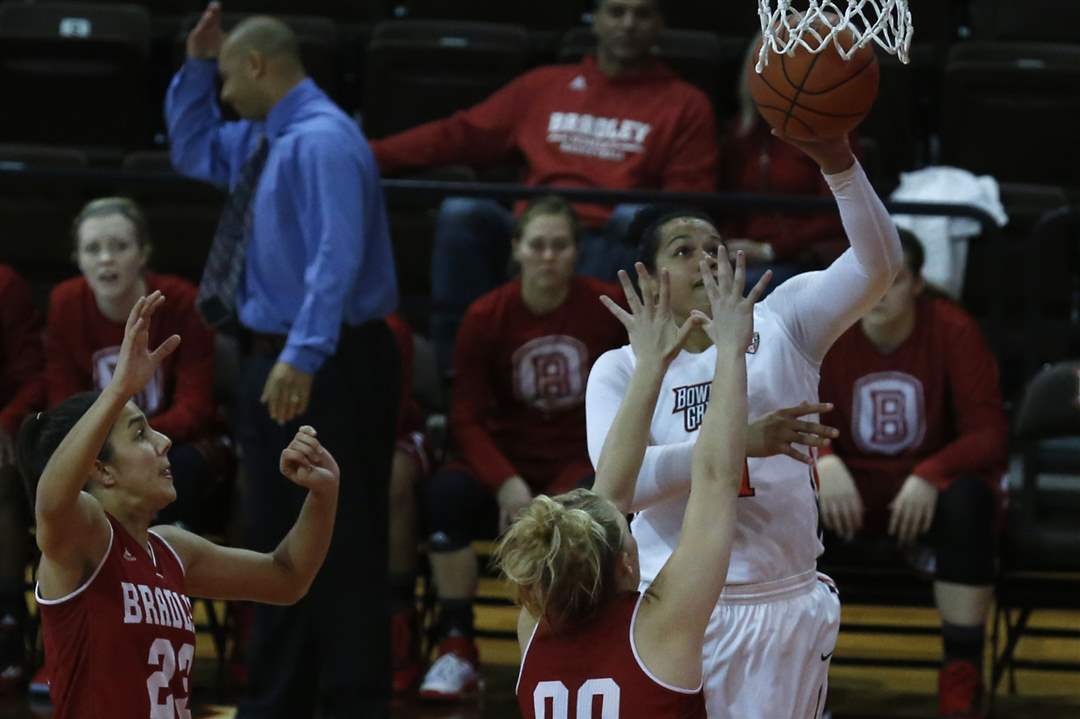 IN PICTURES: BG women's basketball beats Bradley - The Blade