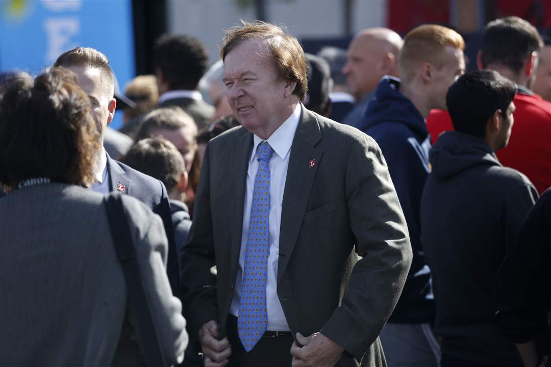 Biden campaigns at Toledo-Lucas County Public Library - The Blade