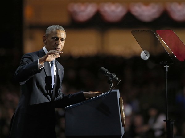 Obama delivers farewell address in Chicago | The Blade