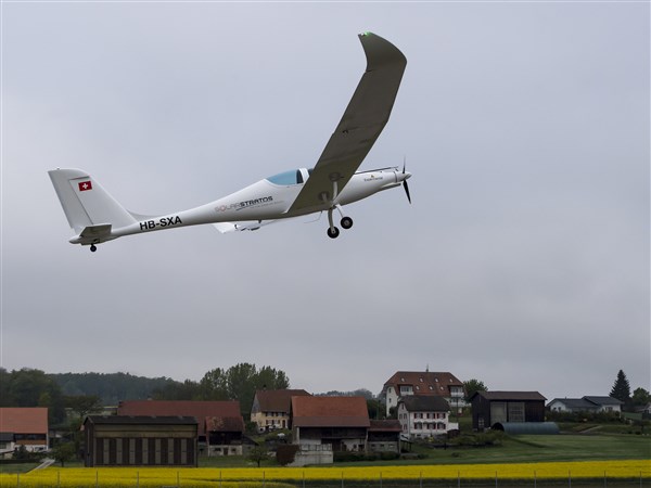New Swiss solar plane completes 1st test flight, aims higher | The Blade