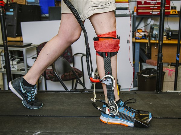 Motor-assisted ankle brace saves energy while walking | The Blade