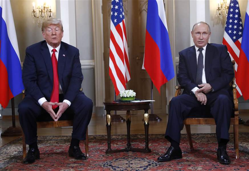 Trump: summit with Putin off to a 'very, very good start' - The Blade