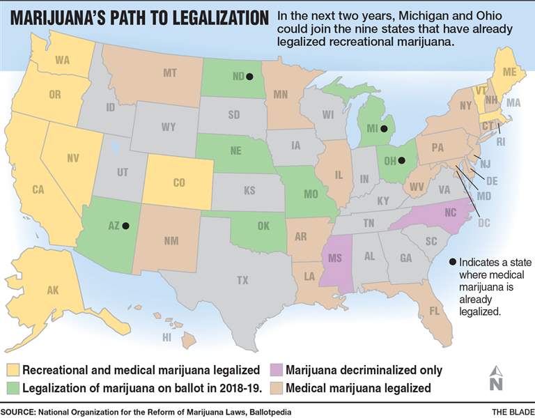 Michigan is the next big test for legal pot - The Blade