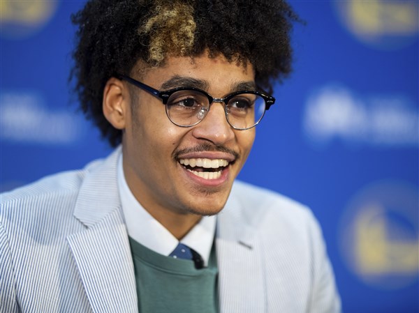 Highlights from Jordan Poole's introductory Golden State news ...