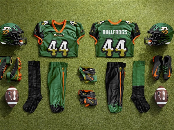 Uniforms unveiled for defunct Toledo Bullfrogs arena football team ...