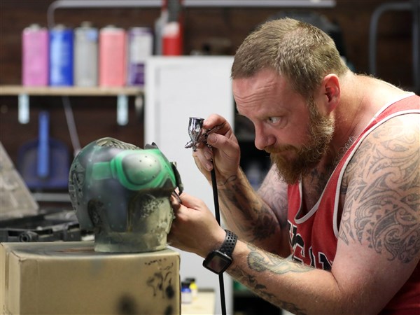 Photo gallery: Artist adds creative touch to healing helmets | The Blade