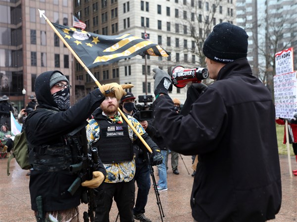 Timeline: Protesters gather at Statehouse, outnumbered by law ...