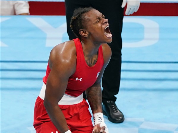 Photo Gallery: Oshae Jones wins Olympic boxing quarterfinal | The Blade