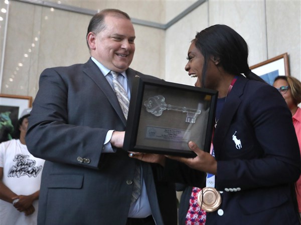 Photo gallery: Toledo Honors Olympic Bronze-medalist Oshae Jones | The ...