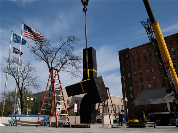 Sculpture re-installation to close downtown street | The Blade