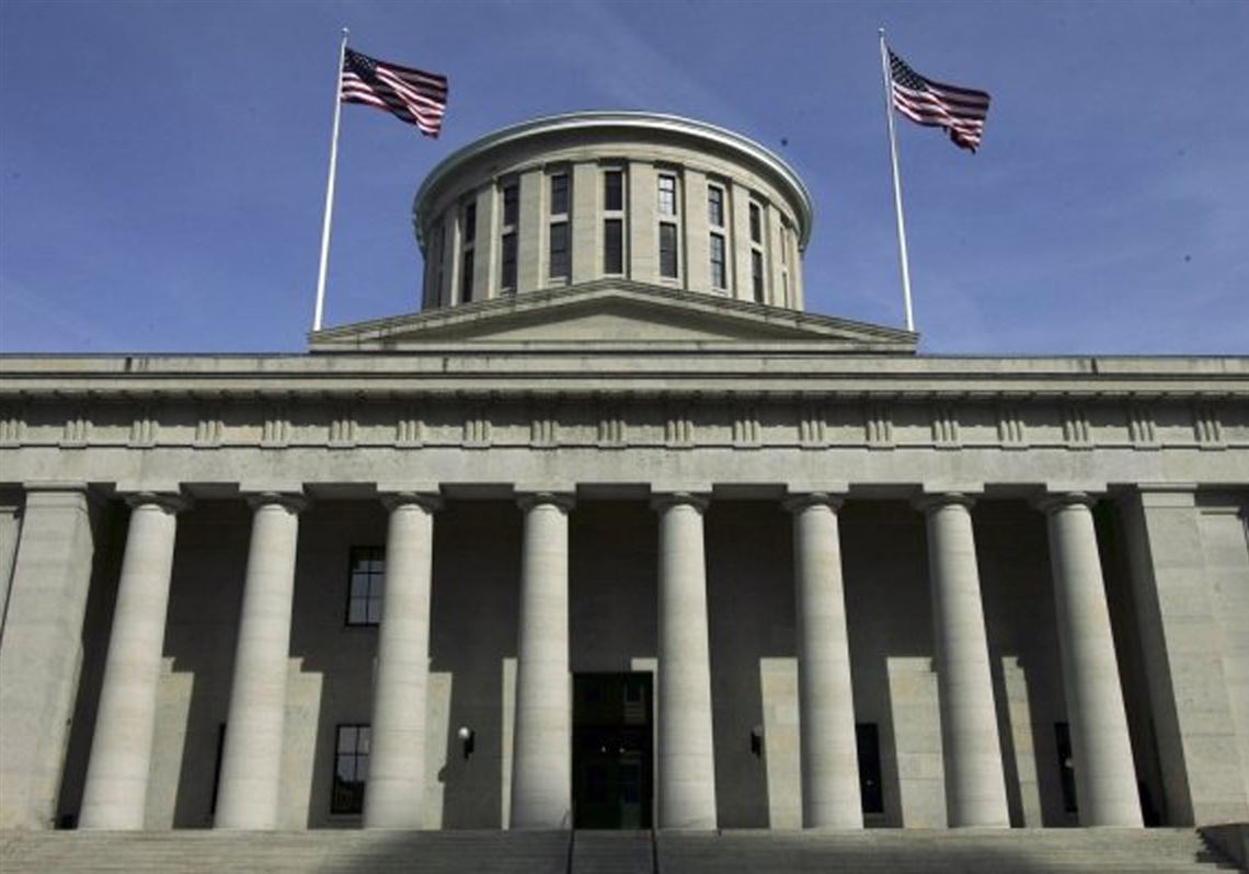 Ohio State Capital Map Shape Of Ohio, State Of Mainland United States,