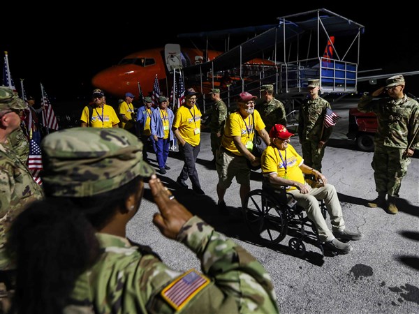Photo Gallery: Veterans recognized at Flag City Honor Flight event ...