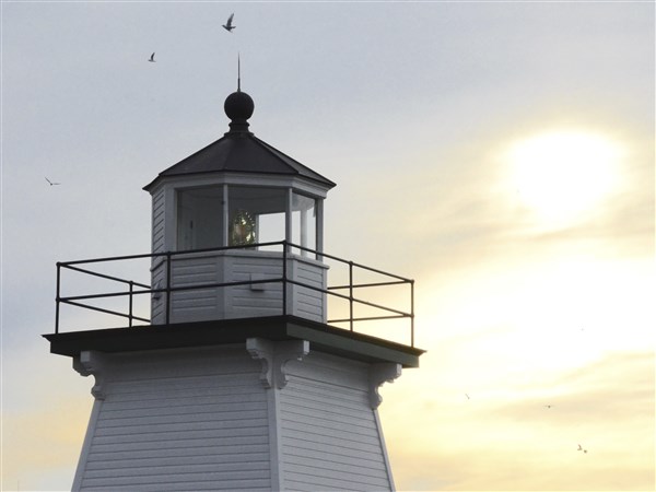 Lighthouses of Lake Erie: Port Clinton is home to the last timber-frame ...