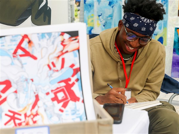 Mix of spectacular fun, frustrating rain at Levis Commons Fine Art Fair ...