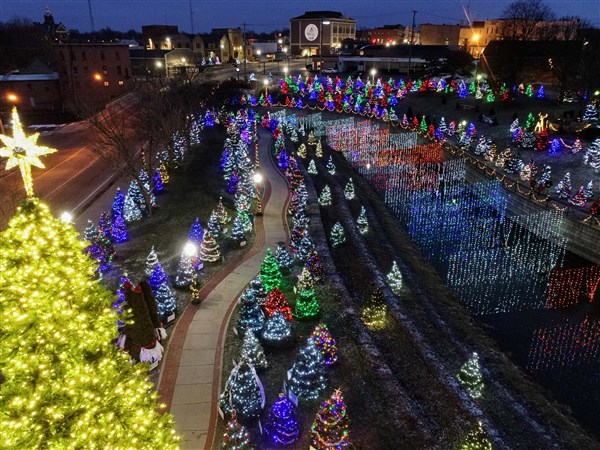 Every tree has a story at Adrian's magical Comstock Christmas Riverwalk | The Blade