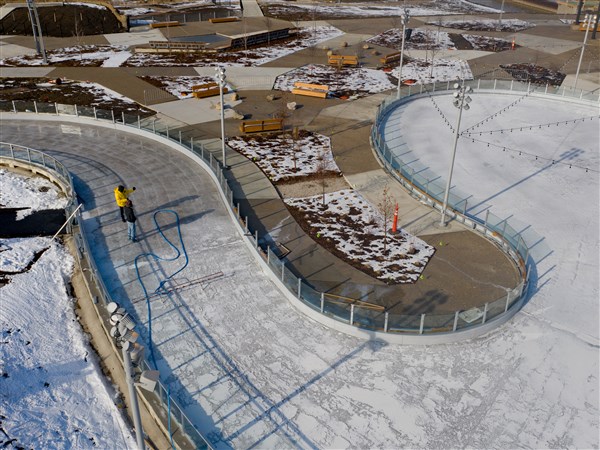 Sneak peek of new Glass City Metropark skating ribbon begins Feb. 4 ...