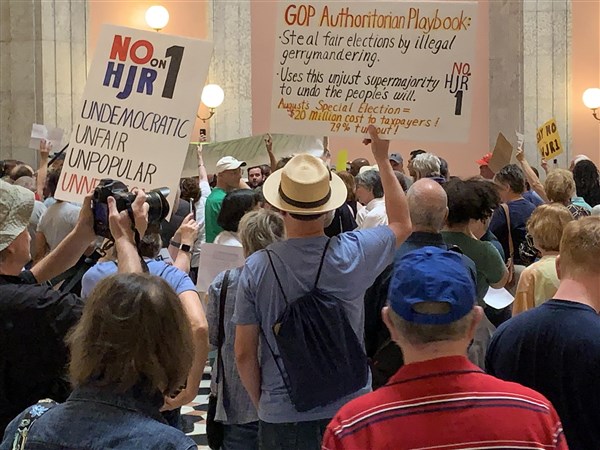 Protesters escorted out as Ohio lawmakers set special election | The Blade