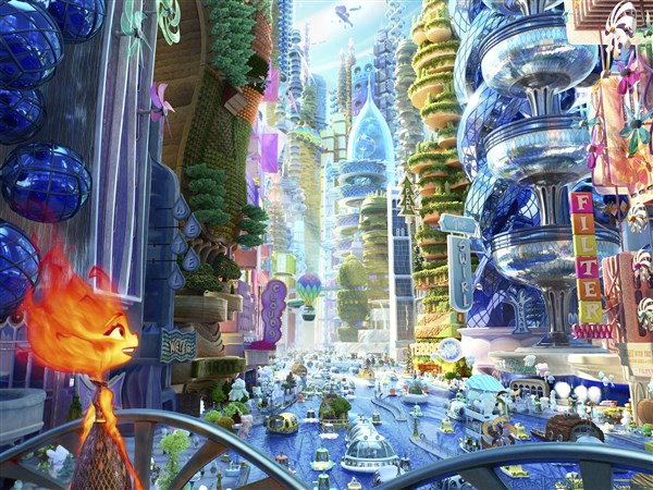 Pixar's 'Elemental' won't set the world on fire, but it holds water ...