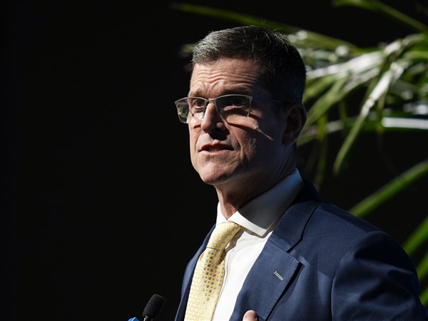 Re-watch: Jim Harbaugh introduced as Los Angeles Chargers head coach ...