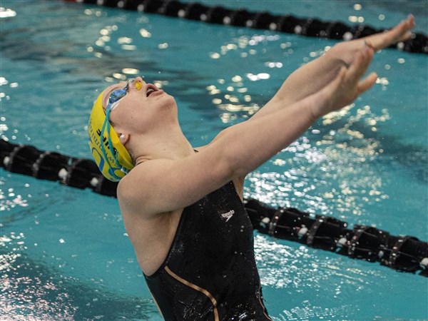 Division I girls swimming finals: St. Ursula's Buff finishes 4th in ...
