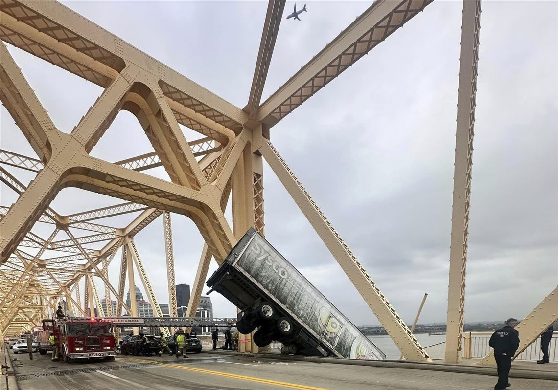 Louisville Kentucky Bridge Municipal Bridge Connecting Louisville, Ky,