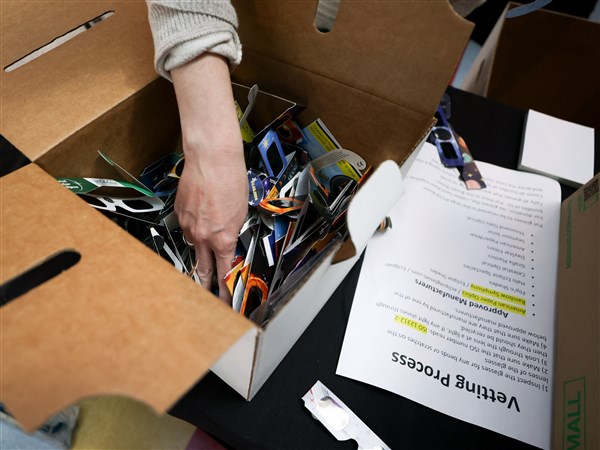 Photo Gallery: Eclipse glasses recycle and reuse sorting | The Blade