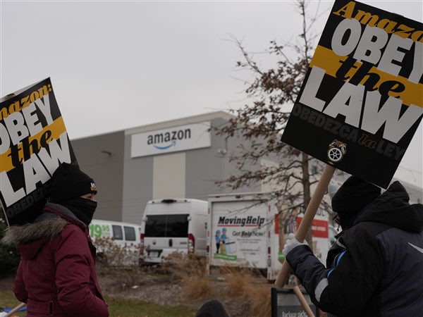 Amazon workers strike at multiple facilities as Teamsters seek labor ...