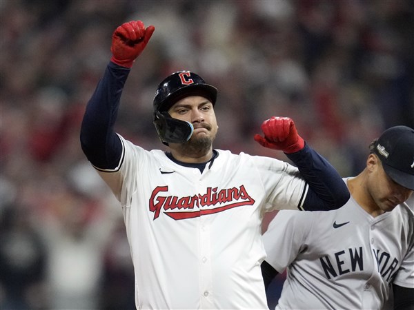 Guardians trade 1B Josh Naylor, add Carlos Santana | The Blade